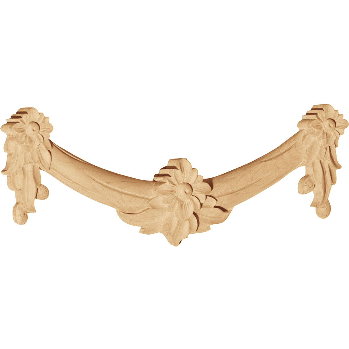 carved wood swags - carved swag onlays - Inviting Home