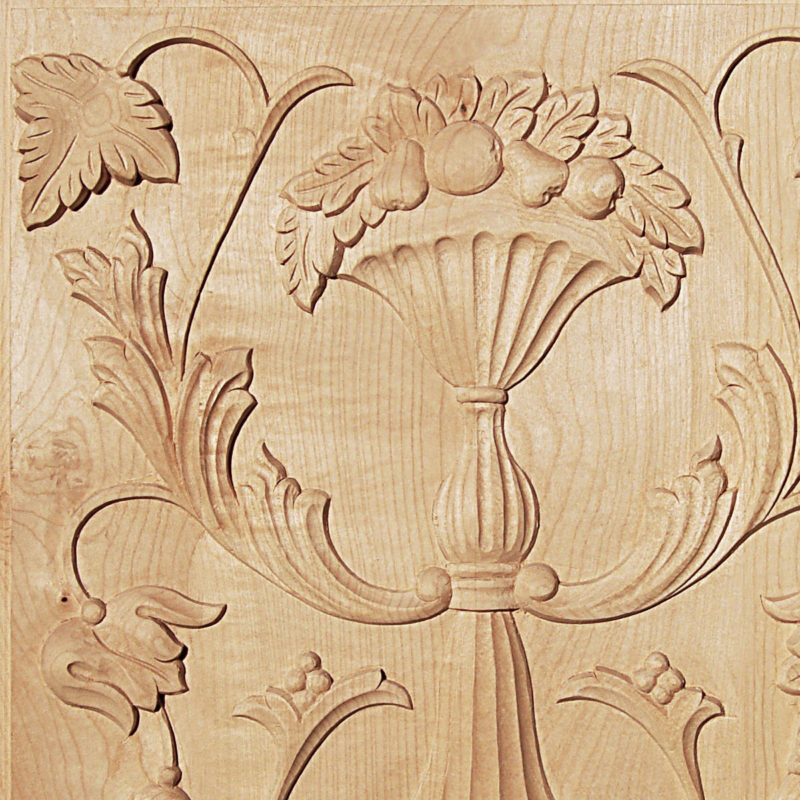 Hand Carved Wood Panel - Richmond Door Panel - More Than Moldings