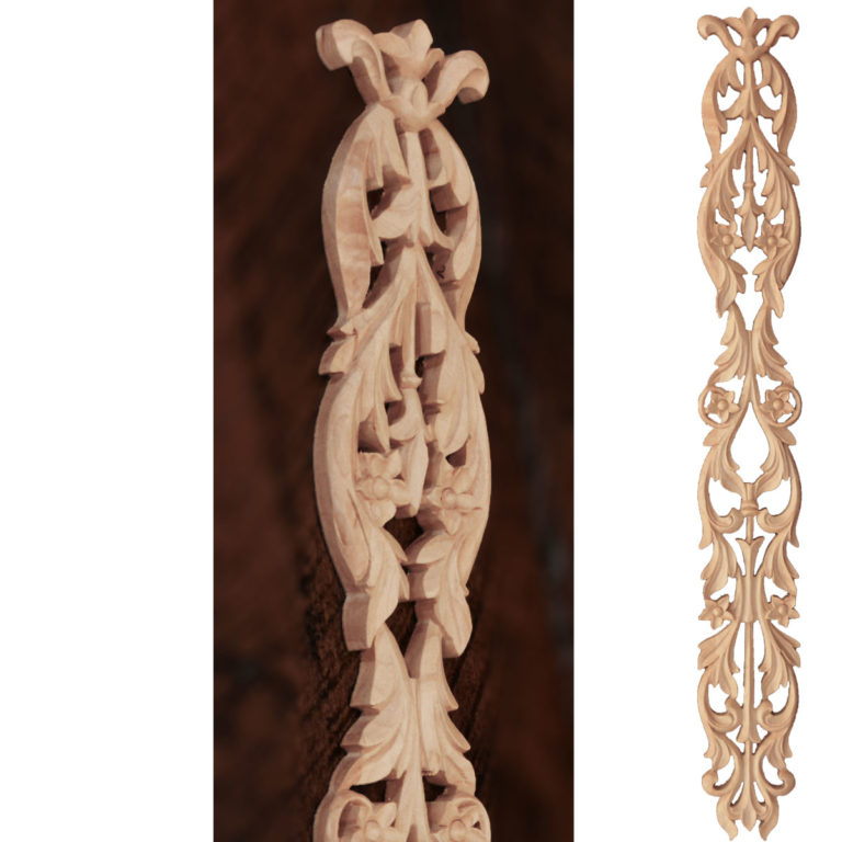 carved wood drops - wooden onlays - Inwiting Home