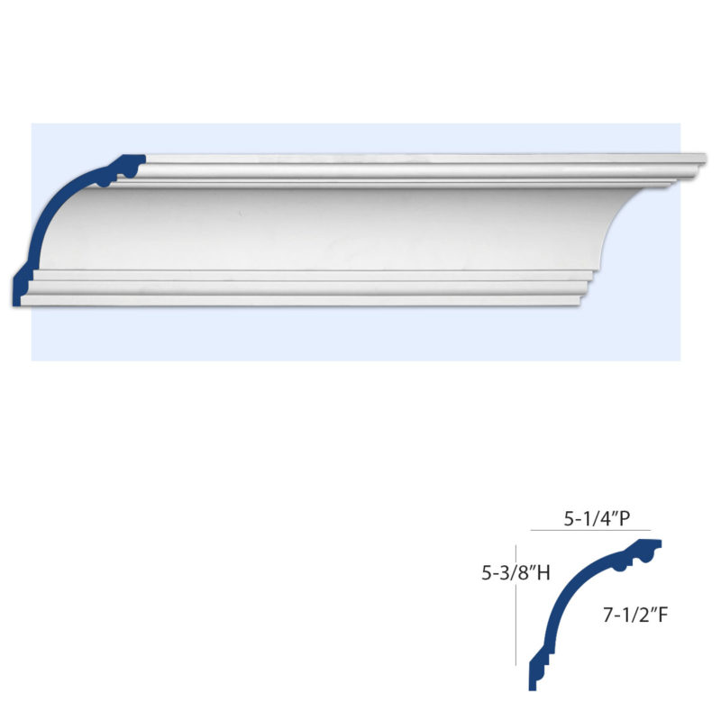 Large Cove Molding - Crown Molding - Architectural Details