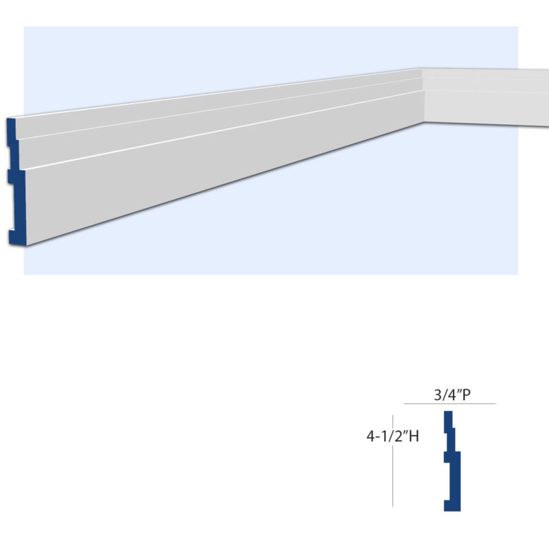 New York 3 Step Crown Molding - Molding for Indirect Lighting