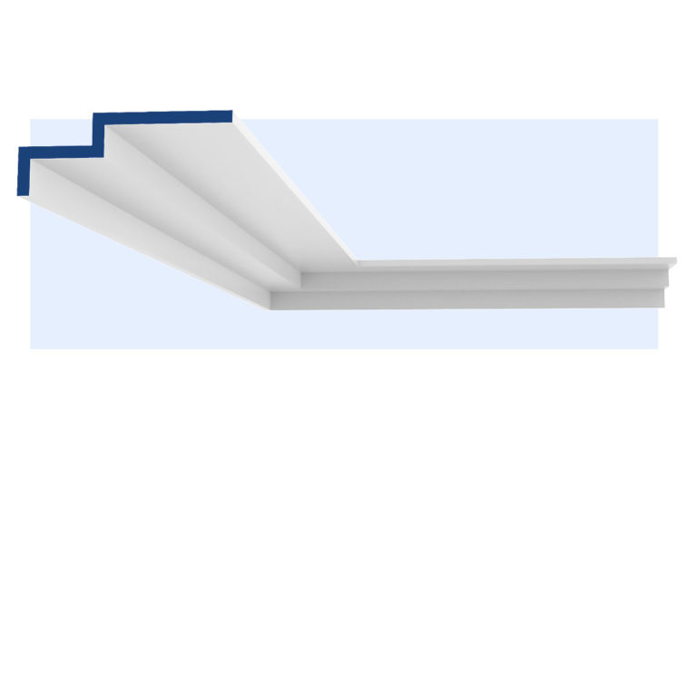 Chicago 2 Step Modern Crown Molding - modern crown moldings