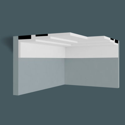 New York 3 Step Crown Molding - Molding for Indirect Lighting