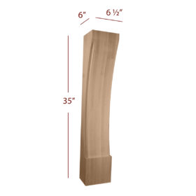 wood corbel - hand-carved - Fluted Mission Corbels - Inviting Home