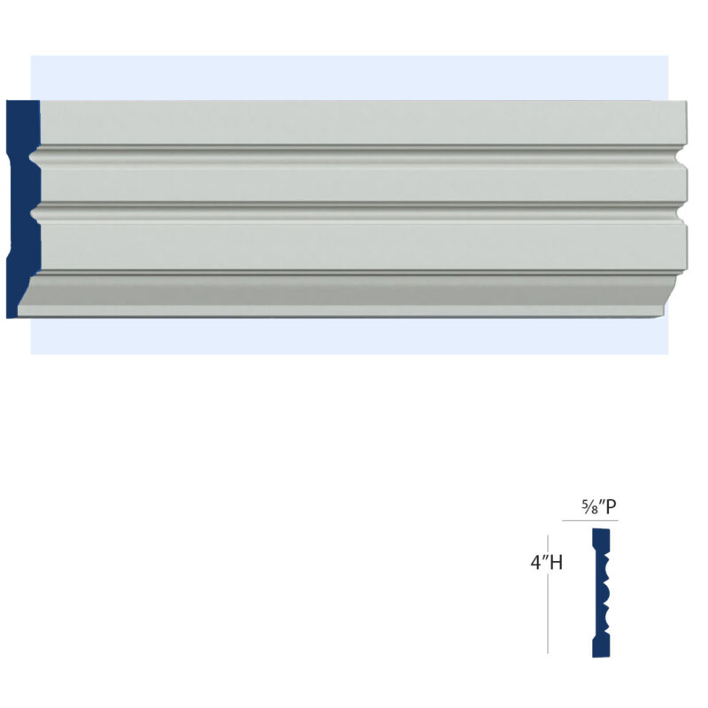 Fluted Chair Rail and Casing - Architectural Accents - Polyurethane