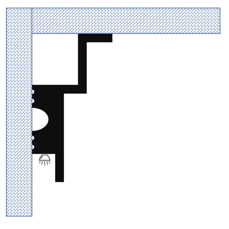 New York 3 Step Crown Molding - Molding for Indirect Lighting