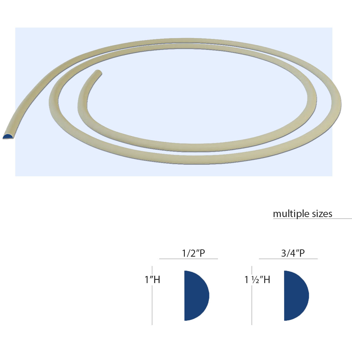 Flexible Half Round Molding – Trim for Cabinets & Floors